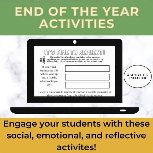 End of Year SEL Activities by Deana Forbes- The Social Studies Scholar