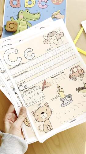 Alphabet Tracing Worksheets Color ABC Tracing Letter Handwriting Practice