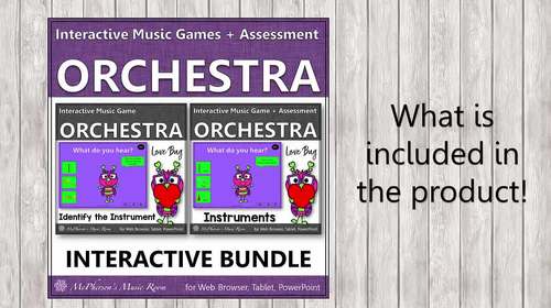 Instruments of the Orchestra Interactive Music Games + Assessment {Love ...