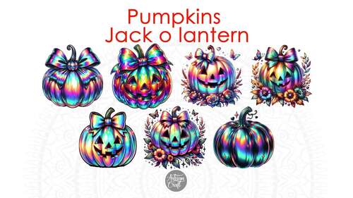 Iridescent Halloween Clipart, Halloween ghost, Coquette bow, dancing ...