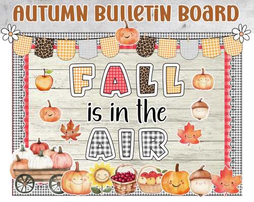 Fall Bulletin Board | Autumn Pumpkin Door Decor | September Classroom ...