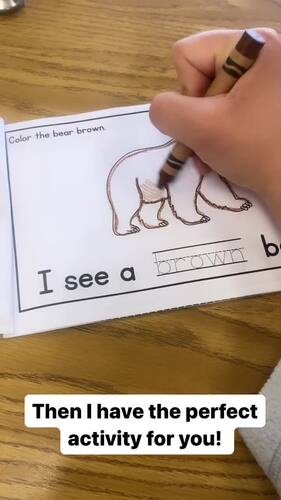 Brown Bear Activities Reader by Beloved Elementary | TPT