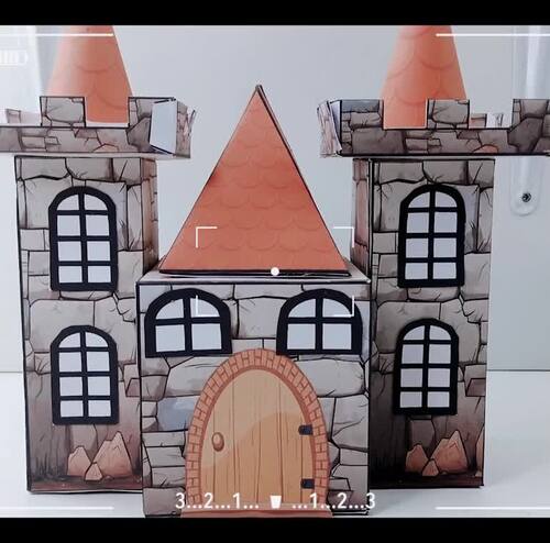 3D Summer Sandcastle Craft - sandcastle template - sandcastle shapes.