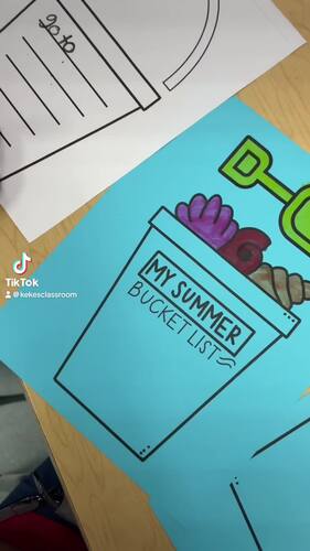 Summer Bucket List | Craft and Writing | End of the Year by KekesClassroom