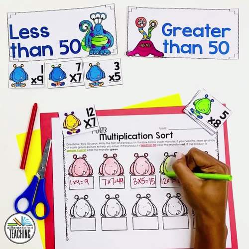 Halloween Third Grade Multiplication Finding Multiples, Skip Counting ...