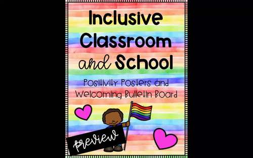 Inclusive Classroom Posters and Bulletin Board | Diversity, LGBTQ