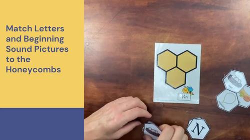 Beehive Alphabet Matching with Beginning Sound Pictures Activity and ...