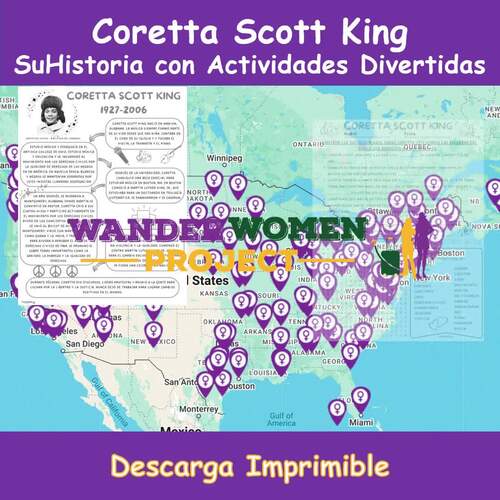 Coretta Scott King - Historia y Actividades Divertidas; A Worksheet in ...