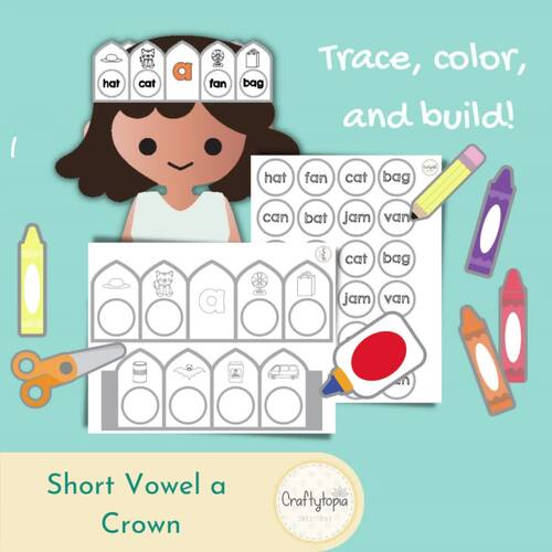 Short A Vowel Activities by Craftytopia Creations | TPT