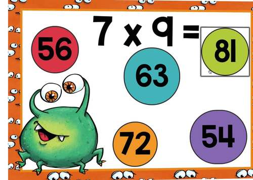 Multiplication x9 Boom Cards by Stop and Smell the Crayons | TPT