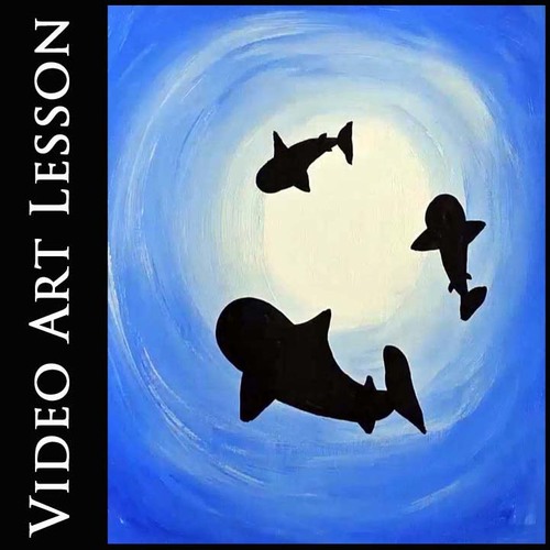 SHARK WEEK Summer Art Project Drawing & Painting SHARKS in the Ocean ...