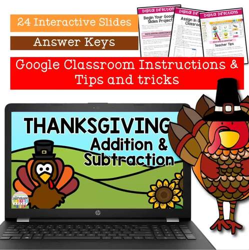 Thanksgiving Math 3 Digit Addition and Subtraction With Regrouping