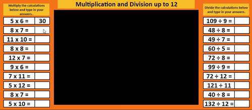 Abstract Owl Multiplication and Division to 12 Pixel Art Mystery