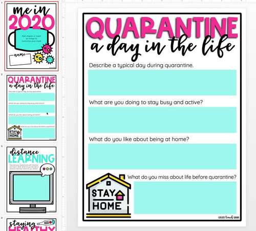 COVID-19 Memory Book | Google Slides & Printable Pages | Distance Learning