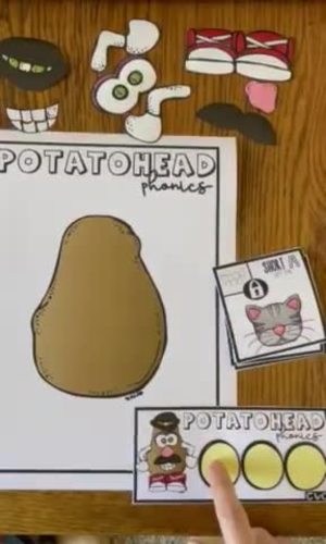 Potato Head Phonics: CVC Words by Class with an Alligator | TPT