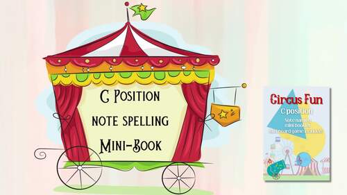 C Position Note Naming Mini-Booklet for Piano by NoteBop | TPT