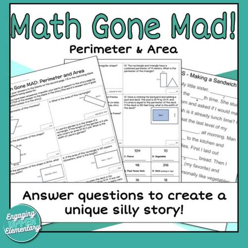 Perimeter and Area - Math Gone MAD! by Engaging Upper Elementary