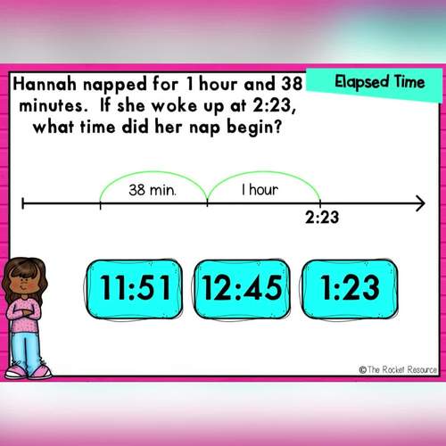 Elapsed Time BOOM™ Cards 3.MD.1 by The Rocket Resource | TPT