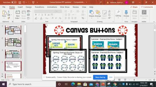 Themed Canvas Buttons by TX Teaching Corner | TPT