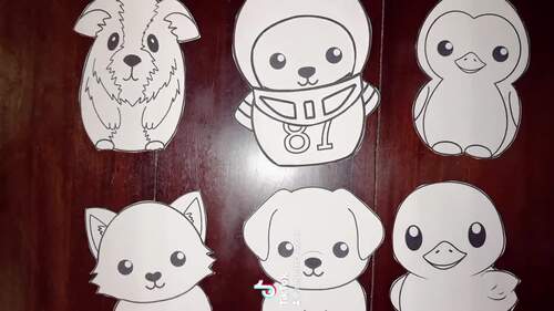 Disguise the Bear, Chick, Duck, Penguin, Dog, Cat, Guinea Pig WRITING ...