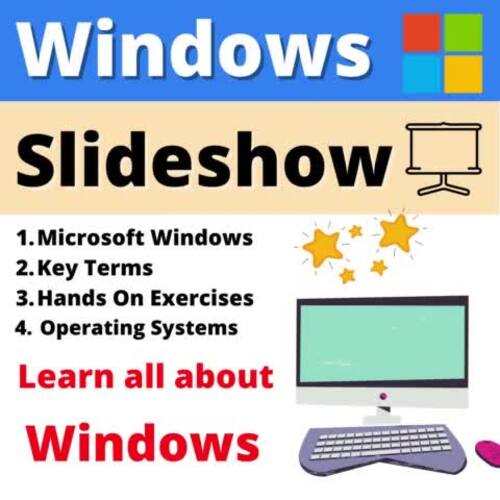 Windows Operating System Microsoft Slideshow Notes Editable | TPT