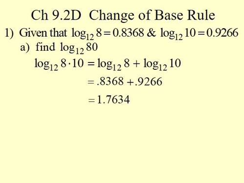 Change of Base Formula by Math PowerPoint Lessons | TPT