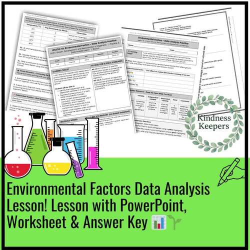 Environmental Factors Data Analysis Lesson! by Kindness Keepers | TPT