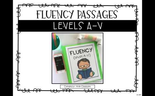Fluency Passages: Set 1 & 2 Bundle- 3rd, 4th & 5th Grade {Level N-V}