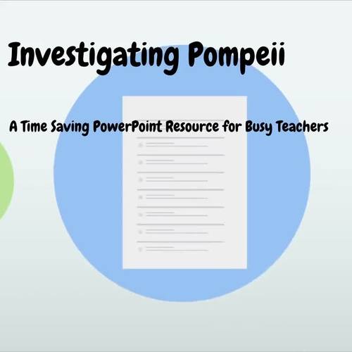 Ancient Rome and Pompeii Year 7 and 8 History Bundle Australian Curriculum