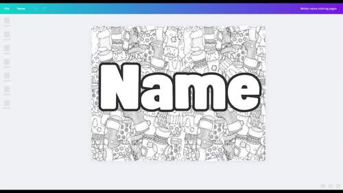 Editable Christmas Name Coloring Pages– Personalized Holiday Activity ...