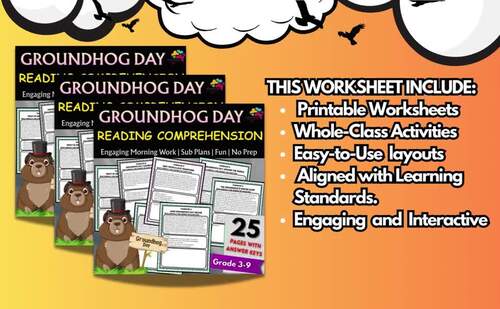 Nonfiction Groundhog Day Reading Comprehension Passages 4th,5th,6th,7th ...