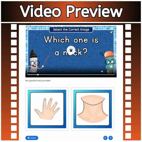 Correct Image: Body Parts Digital Resources Vocabulary Building | TPT