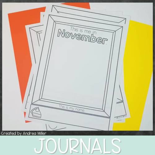Monthly Self Portrait Journals by Andrea Miller | TpT