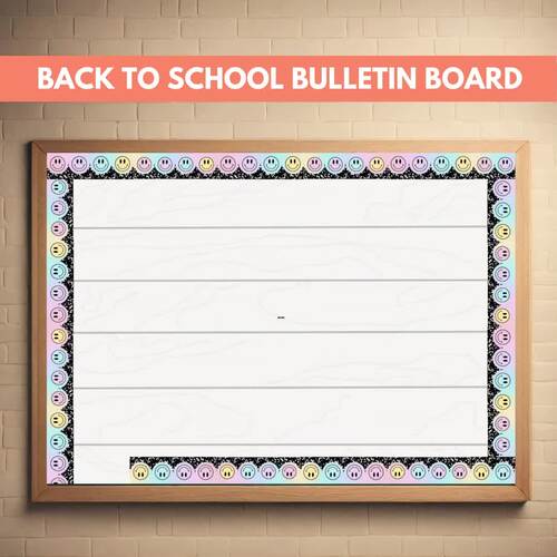 Welcome Back to School Smiley Bulletin Board | August September ...