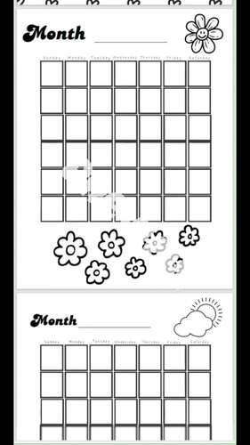 Retro Black and White Undated Printable Teacher Lesson and Life Planner