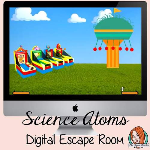 Atoms Science Escape Room Boom Cards by The Ginger Teacher | TpT