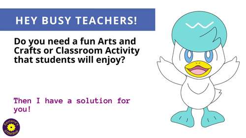 Pokemon Arts and Crafts Activity: Quaxly Edition! by Santana's STEM Shop