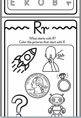 Alphabet Letter Worksheets (Letter Recognition & Handwriting) LETTER R