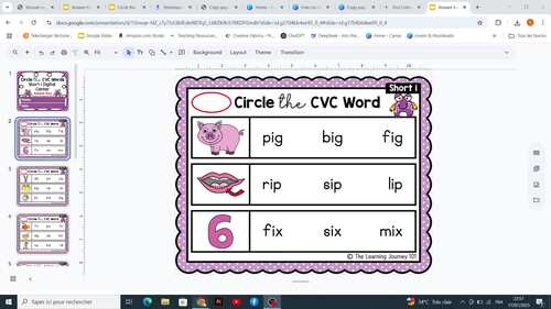 Circle the Short I CVC Words | Digital & Printable Resources for K ...