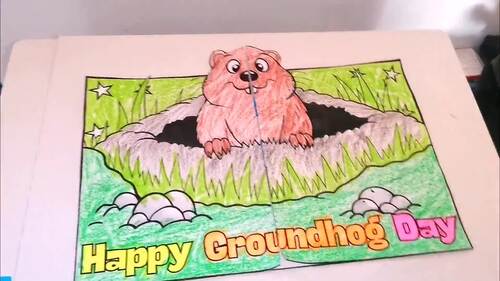 Groundhog Writing Craft | Fun Activity Craft | Template Bulletin Board ...