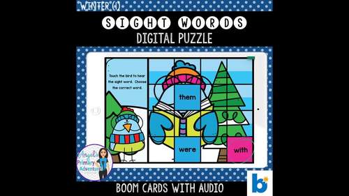 Winter Digital Sight Word Puzzles BOOM Cards (1) by Angel's Primary ...