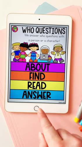 WH Questions Speech Therapy | Digital Flip Book Activities Teletherapy ...