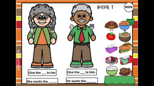 Thanksgiving Articulation Speech Activity Boom Cards™ by The Iced ...