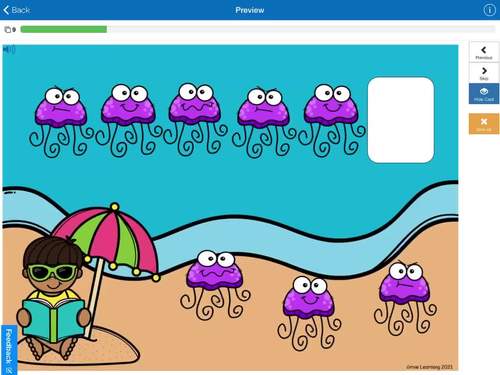 Summer Patterns Jellyfish Emotions BOOM Cards™️ Digital Distance Learning