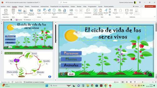 El ciclo de vida de los seres vivos PPT Material didáctico Descargable ...