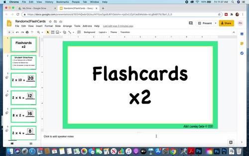 Interactive Google Slides Digital Flashcards: Multiply and Divide by 12