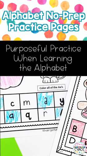 NO PREP Alphabet Letter Practice Packet - Letter Sound ID - Explicit ...