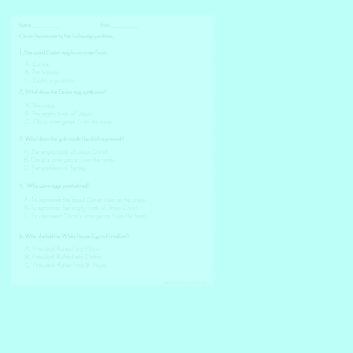 Spring | Easter Eggs Reading Comprehension Passage, Author’s Purpose ...