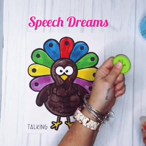 Thanksgiving Speech and Language Cut and Paste Activity: Turkey Craft ...