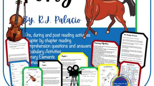 Pony by R.J. Palacio Middle School Novel Study by Mrs Lena | TPT